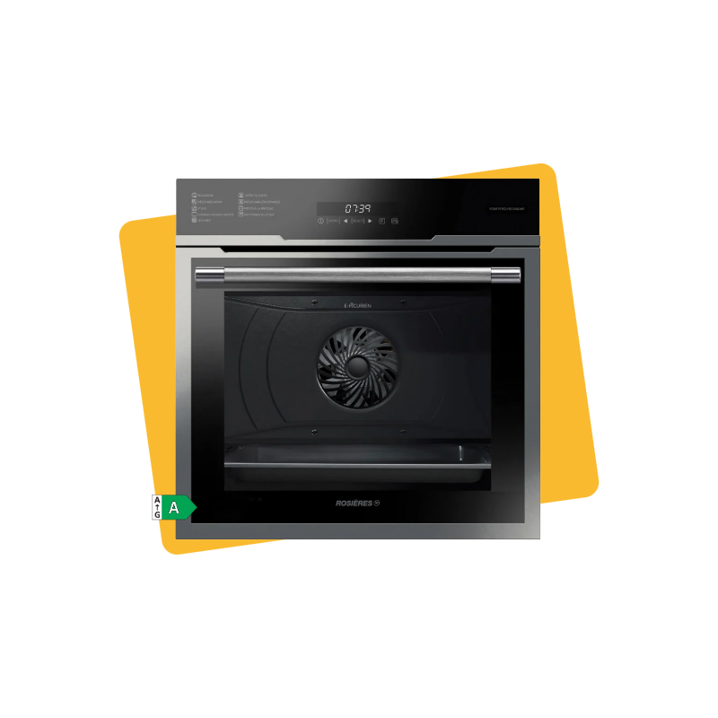 Four encastrable pyrolyse Sublime 70L Inox/Noir - ROSIERES - RFZ7972IN ...