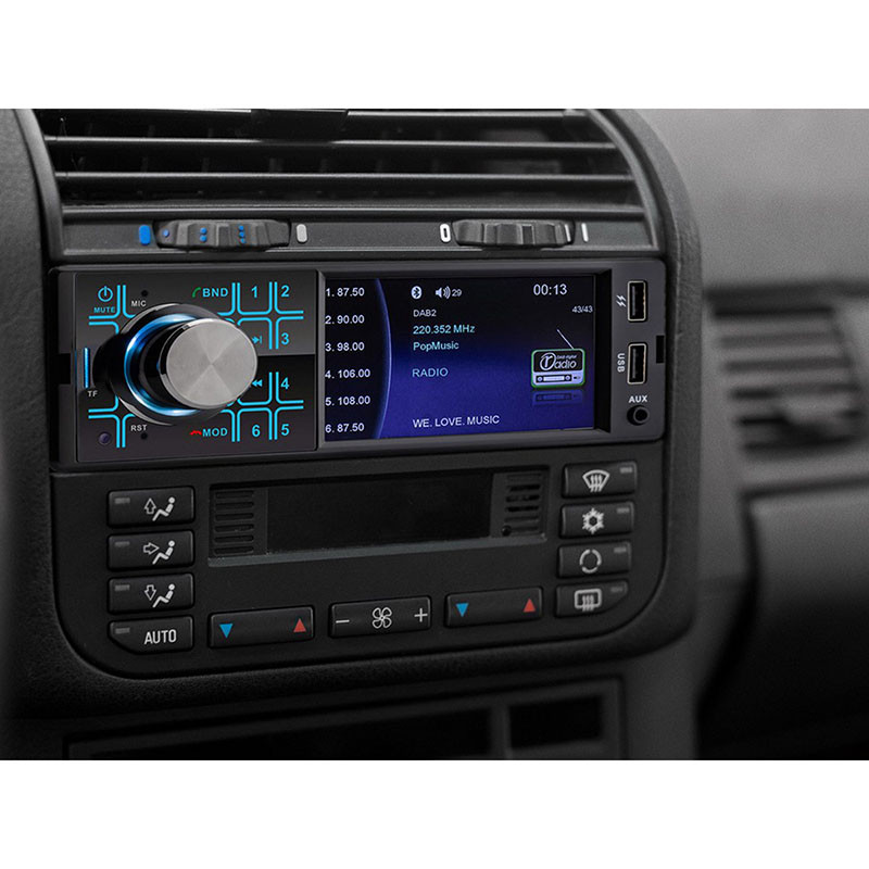 Autoradio 1 DIN DAB+ Noir - CALIBER - ARRMD404DABCALI