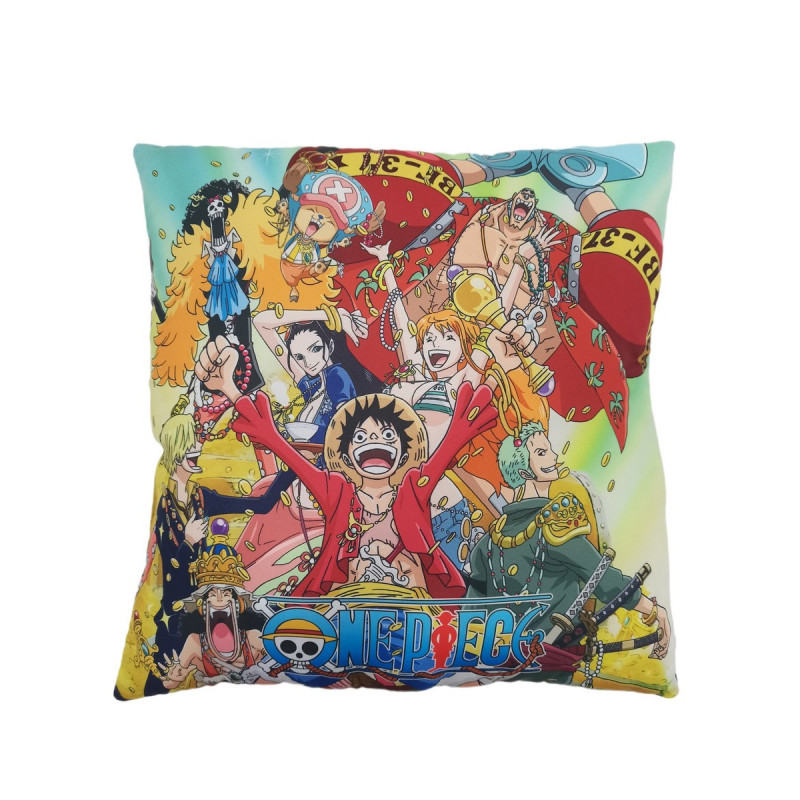 Coussin double face Luffy et son équipage 40cm
