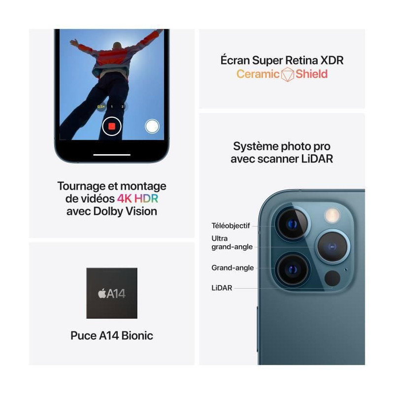 iPhone 12 PRO MAX 128 Go Graphite - 3H441F/A