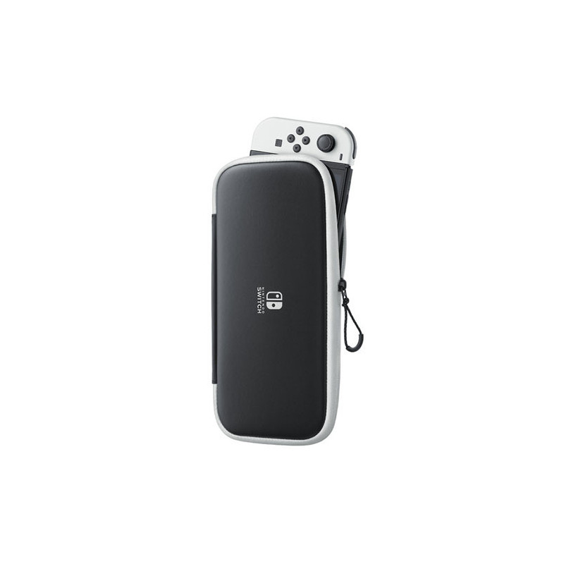 Housse de transport + protection écran Nintendo Switch Oled Noir/Blanc ...