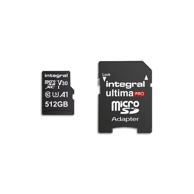 Carte Micro SDXC Ultima Pro U3 512GB - INTEGRAL - MICSD4K512GB
