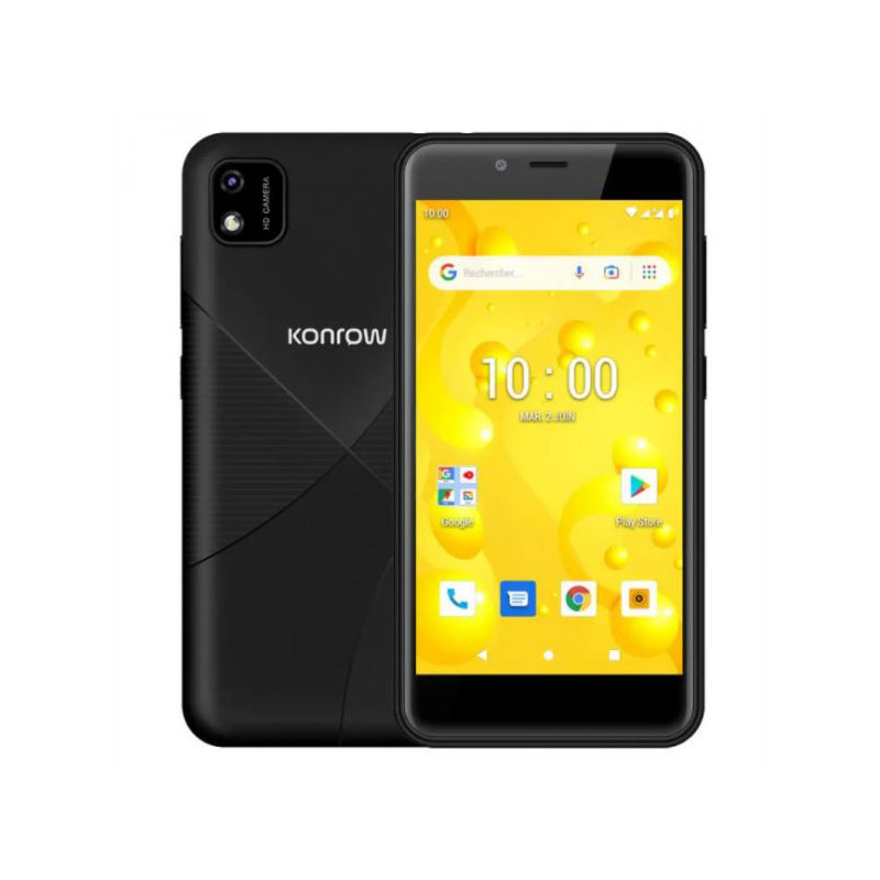 Smartphone Soft 5" 4G 1/16Go Noir - KONROW - GSM_KONROW_SOFT_BK