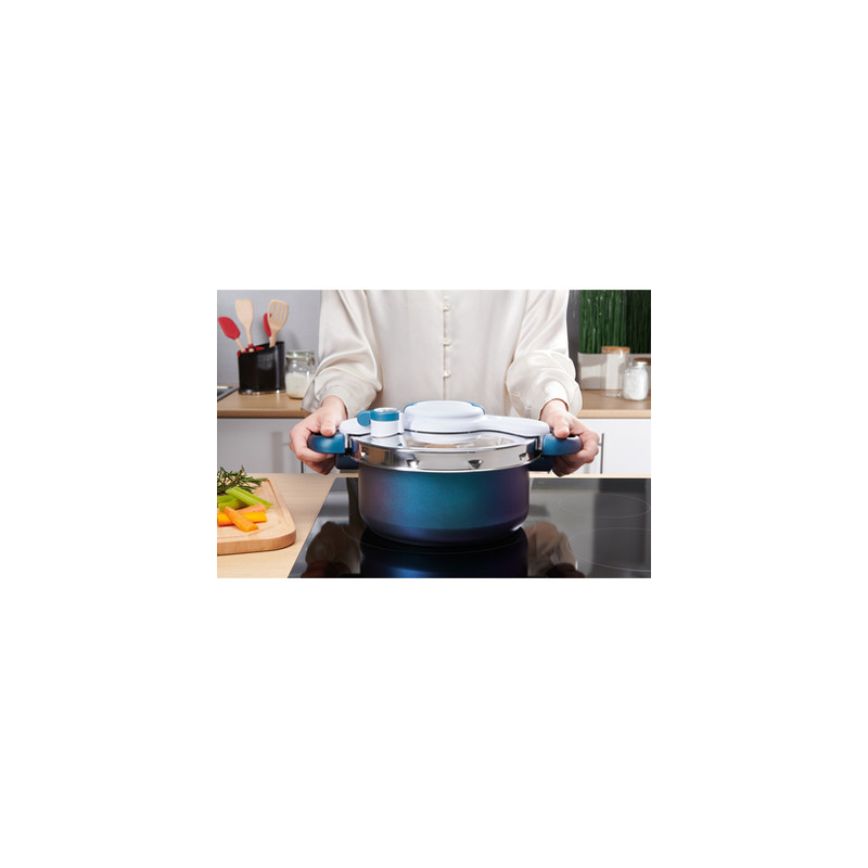 Autocuiseur ClipsoMinut' 5L Bleu - SEB - P4706300