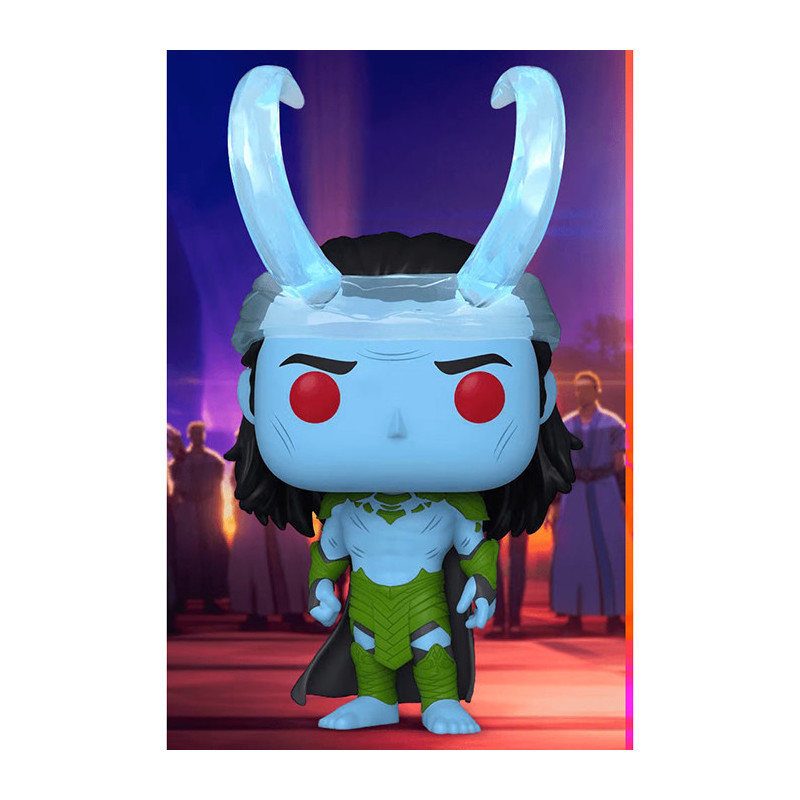 Figurine Pop! Marvel What If...? Frost Giant Loki Bobble-Head 9cm ...