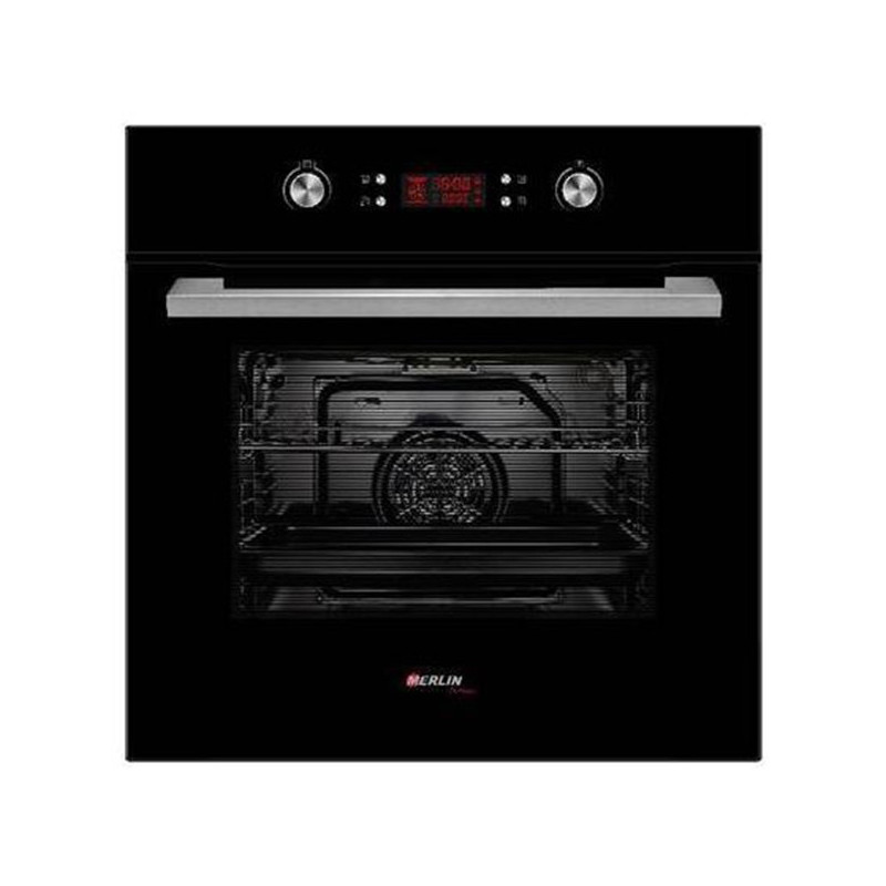 Four encastrable Pyrolyse Multifonction 65L Noir - MERLIN - M-65O8FP-B
