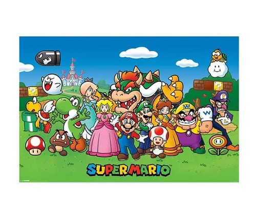Poster Super Mario Personages 61x91cm - PYRAMID INTERNATIONAL - PP33493 ...