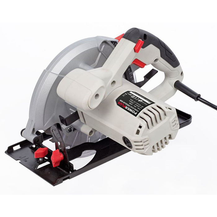 Scie Circulaire Electrique 1200W Ø185mm Noir/Blanc - POWER PLUS ...