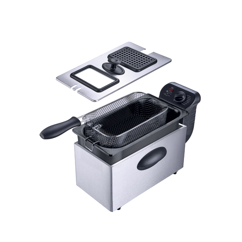Mini Friteuse Happy Frites Tradition 3L Argenté - LITTLE BALANCE - LB8521
