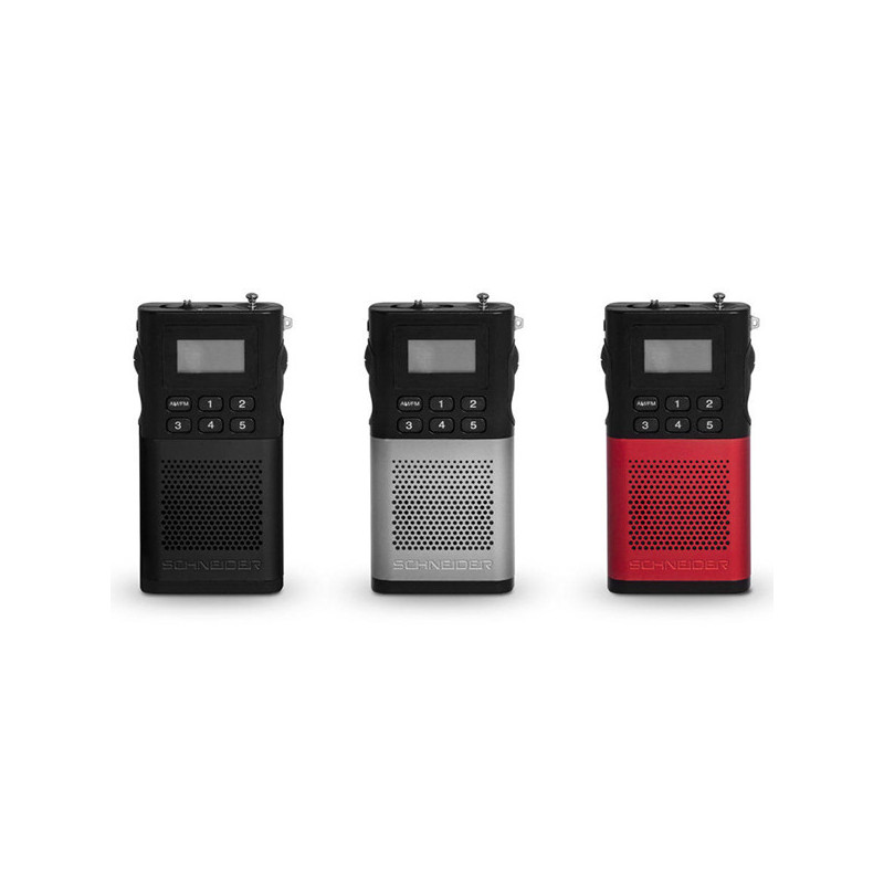 Radio Tuner Piccolo Audio/HiFi Noir/Rouge - SCHNEIDER - SC160ACLRED