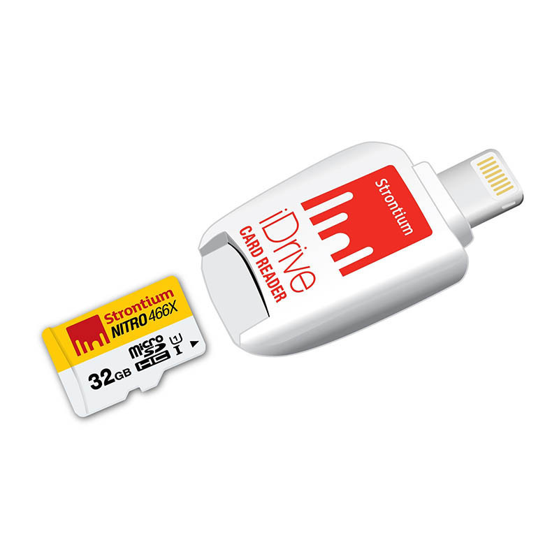 Carte MicroSD iDrive Nitro 32Go avec Lightning Blanc - STRONTIUM ...