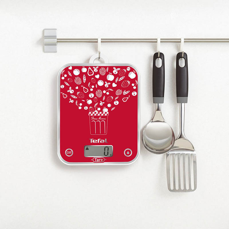 Balance de cuisine Bonne Maman 5Kg Blanc/Rouge - TEFAL - BC5141V0
