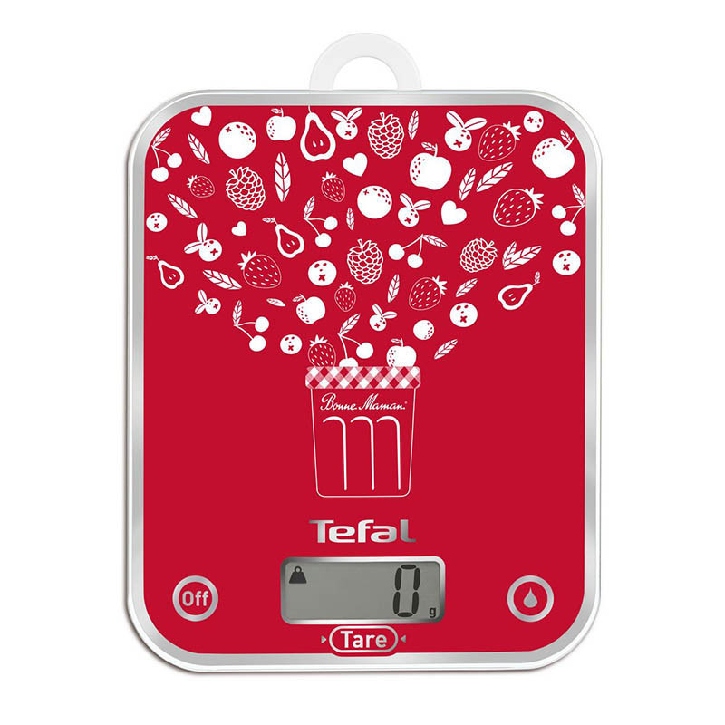 Balance de cuisine Bonne Maman 5Kg Blanc/Rouge - TEFAL - BC5141V0