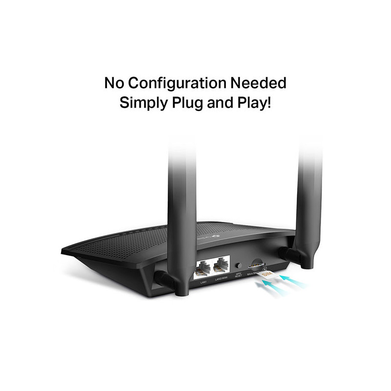 Modem 4G LTE WiFi N 300 Mbps Noir - TP-LINK