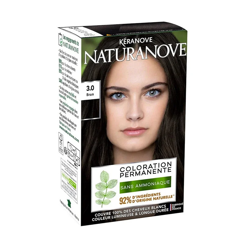 Coloration permanente Kéranove Naturanove sans ammoniaque Brun 3.0 ...