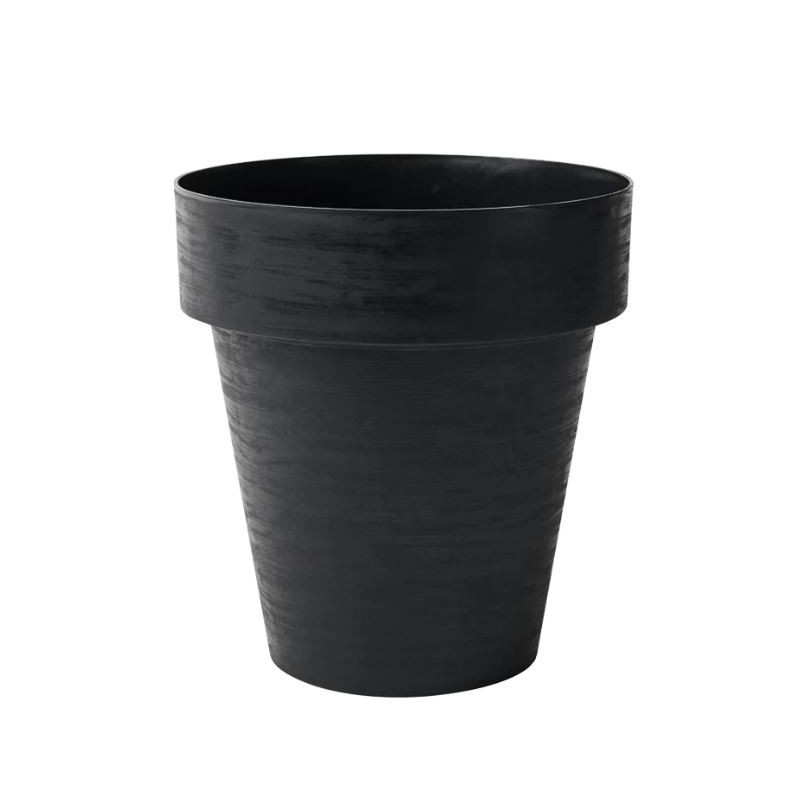 Pot rond Time Ø35cm Noir - TERAPLAST - TER-3035238