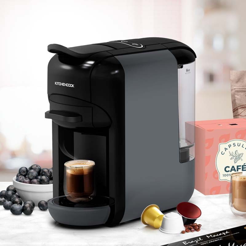 Machine à Expresso Multi Dosettes 1450W Gris - KITCHENCOOK - MULTIGRIS