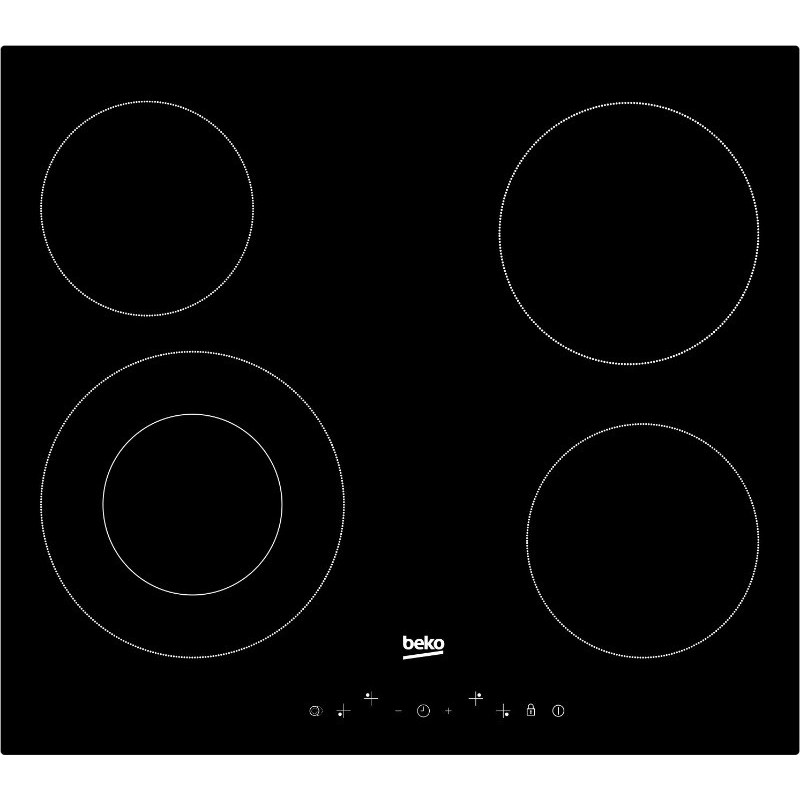 Plaque de cuisson vitro Noir BEKO - HIC64402T