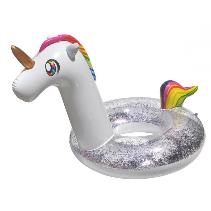 Bouée gonflable géante Licorne 120cm - PI-FUN - BOUEEJOUET12965