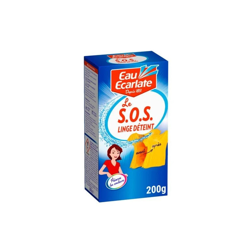 Eau écarlate Linge Déteint
