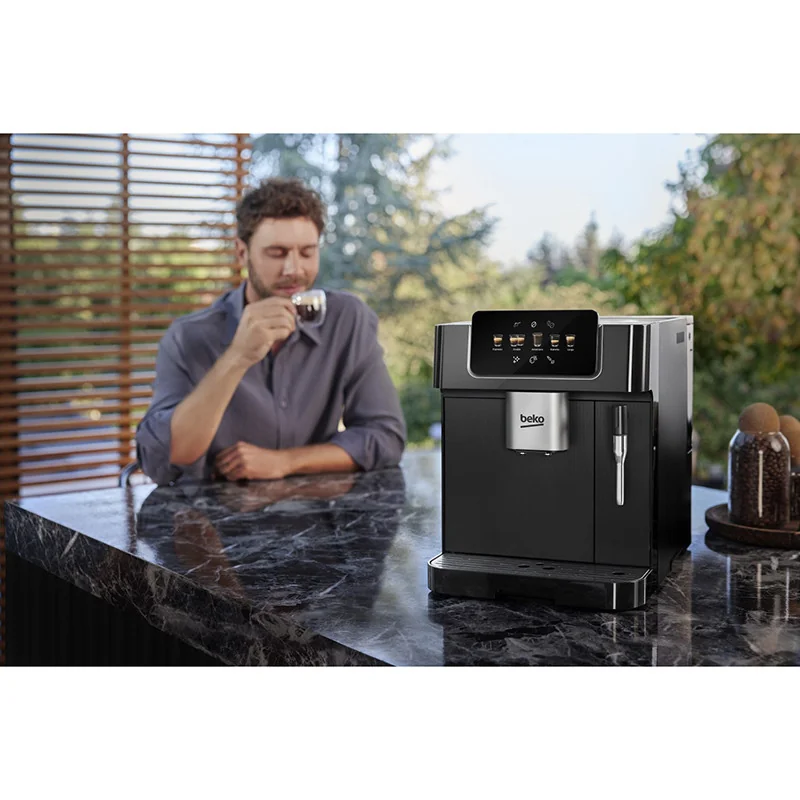 Machine à café Expresso avec broyeur 2L 1350W Noir - BEKO - CEG7302B