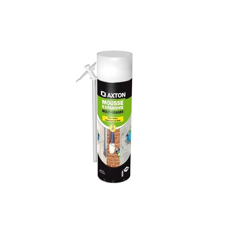 Mousse expansive multi-usages AXTON blanc 500 ml