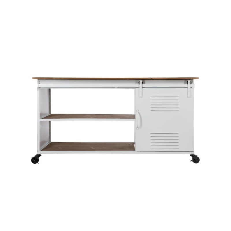 Meuble bas Blanc Bohemian Dream en métal 1 porte