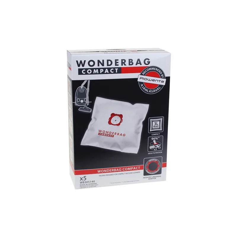 Sacs pour aspirateur Wonderbag Compact 3L - ROWENTA