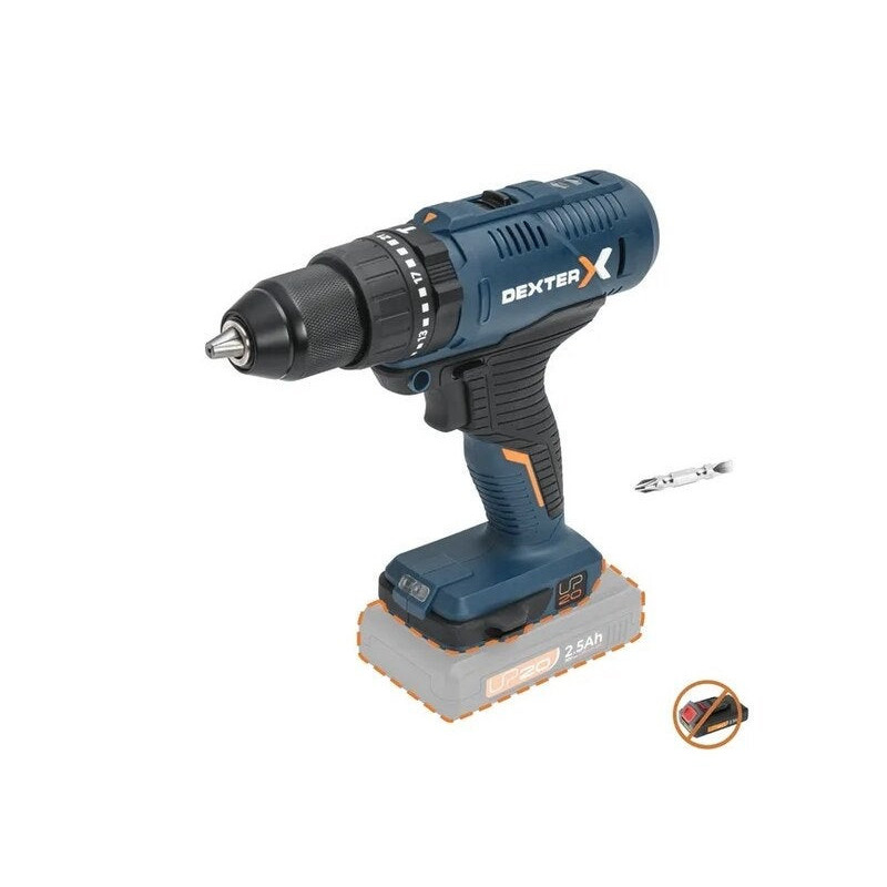 Perceuse à percussion sans fil DEXTER 20 V, sans batterie UP20