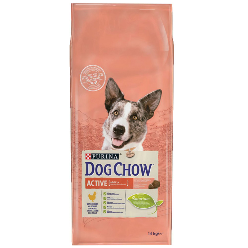 Croquettes pour chien adulte Dog Chow Active Poulet 14 kg - PURINA ...