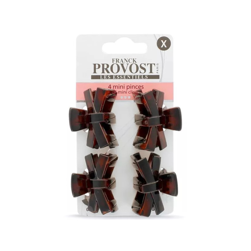 Mini pinces à cheveux 4 pièces Noir - FRANCK PROVOST - FRP0212