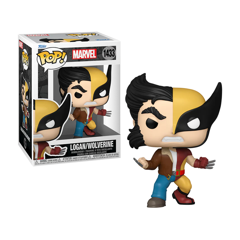 Figurine Pop! Marvel Split Logan/Wolverine 9cm - FUNKO - 71749000413