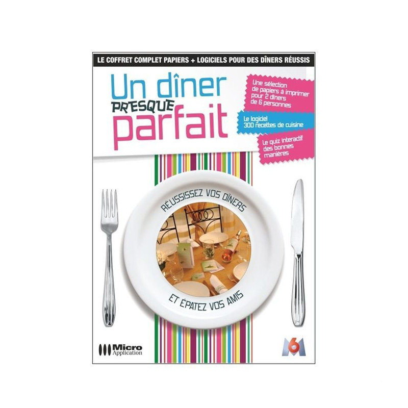Coffret papier et logiciels Un dîner presque parfait Blanc - MICRO ...