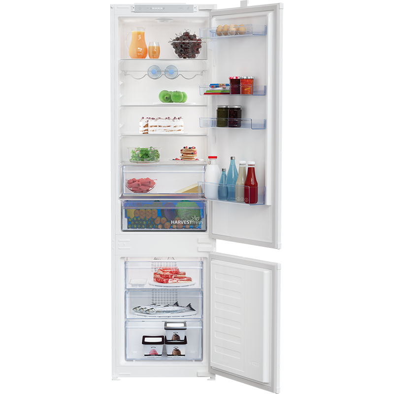 Réfrigérateur combiné encastrable 289L Blanc - BEKO - BCHA306E4SN