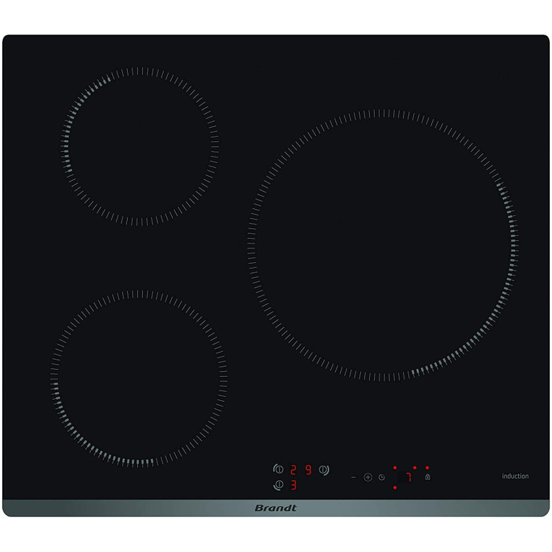 Table de cuisson Induction 3 Feux - BRANDT - BPI6314B