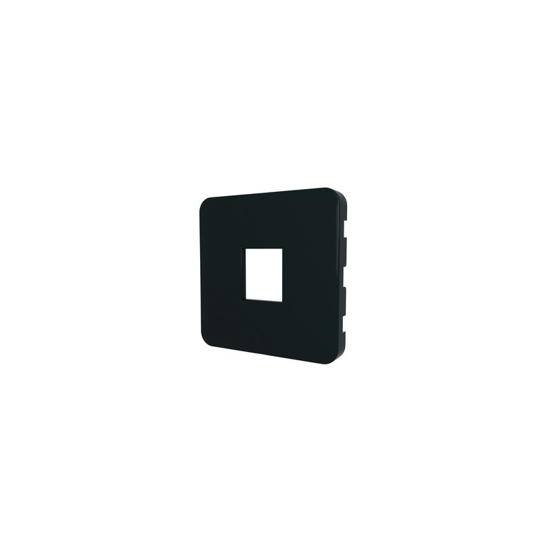 CACHE PRISE RJ45 + PRISE DOUBLE CHARGEUR USB COSY NOIR