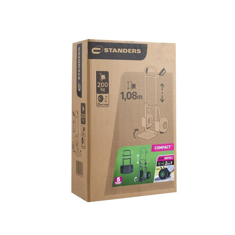 Diable rigide STANDERS, charge garantie 200 kg
