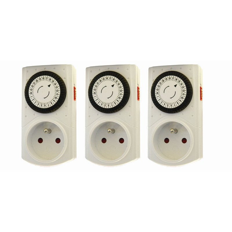 Programmateur Mecanique Journalier Lot De 3
