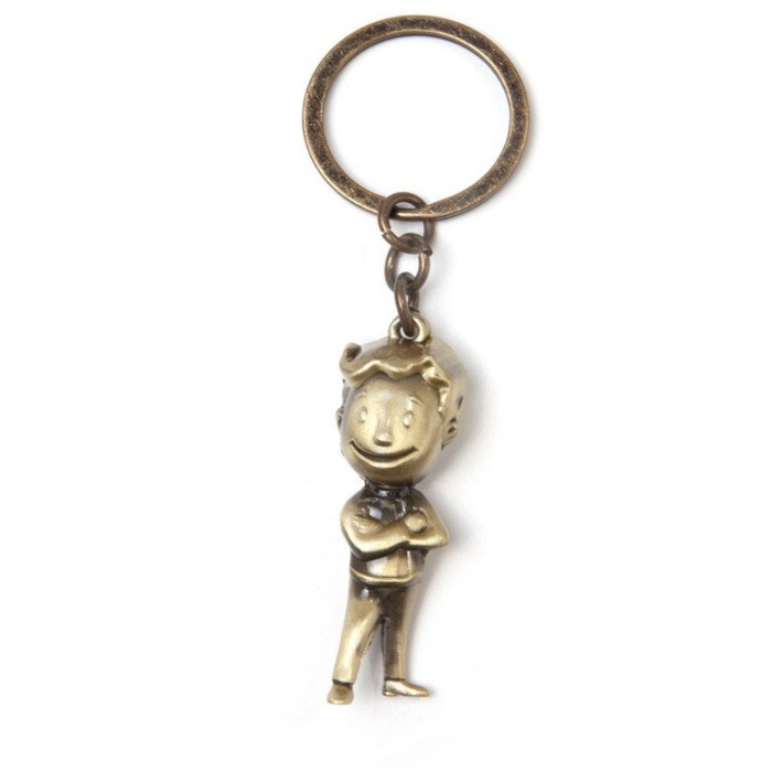 Porte-clés Métal 3D Fallout 76 Golden Vault Boy DIFUZED - 71300010230