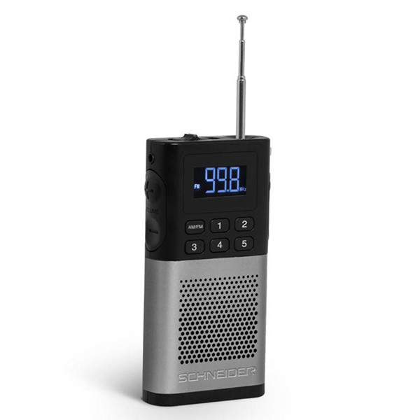 Radio Tuner Piccolo Audio/HiFi Noir/Argenté - SCHNEIDER - SC160ACLSIL