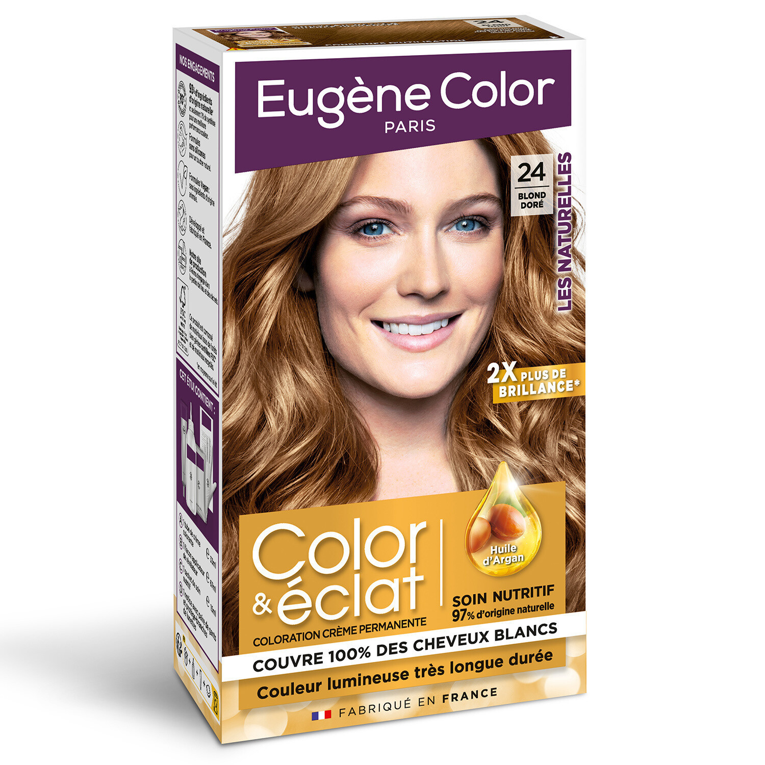 Coloration cheveux permanente Color et éclat 24 Blond doré - EUGENE ...