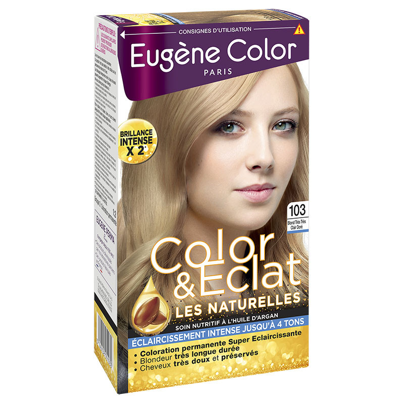 Coloration cheveux permanente Color et éclat 103 Blond Très clair doré ...