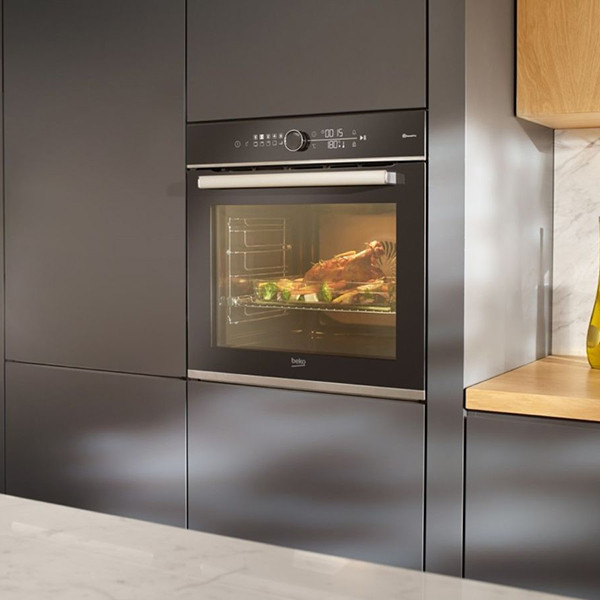 Four encastrable Multifonction pyrolyse 71L Inox - BEKO - BBVM13400XPSE