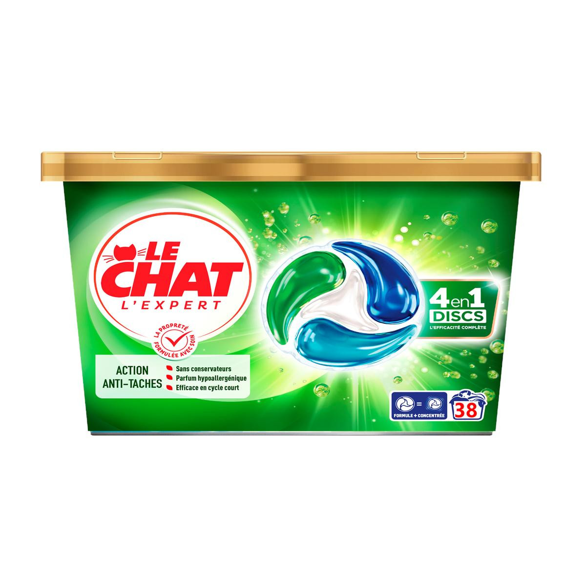 Capsules lessive Expert Disc 4en1 38 lavages - LE CHAT - 36369