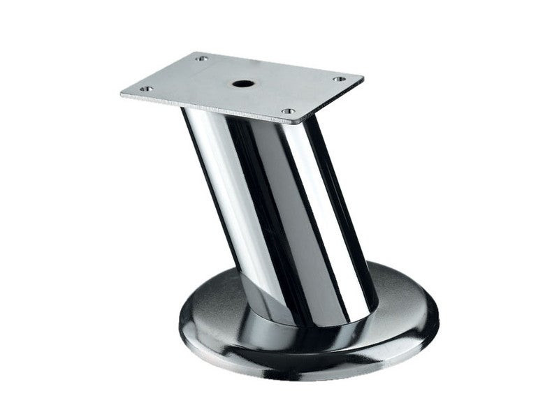 Pied Meuble Design Hettich Fixe Acier Chromé Gris